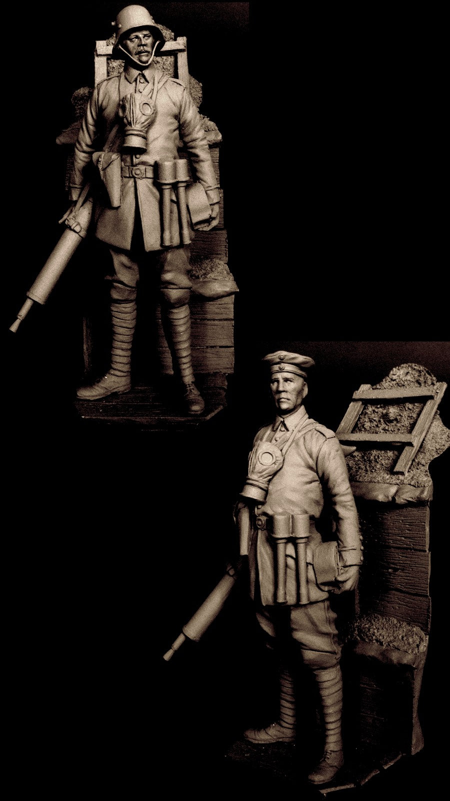 120mm WW1 German Maxim Gunner. 2 heads within the kit. – Carl Reid ...